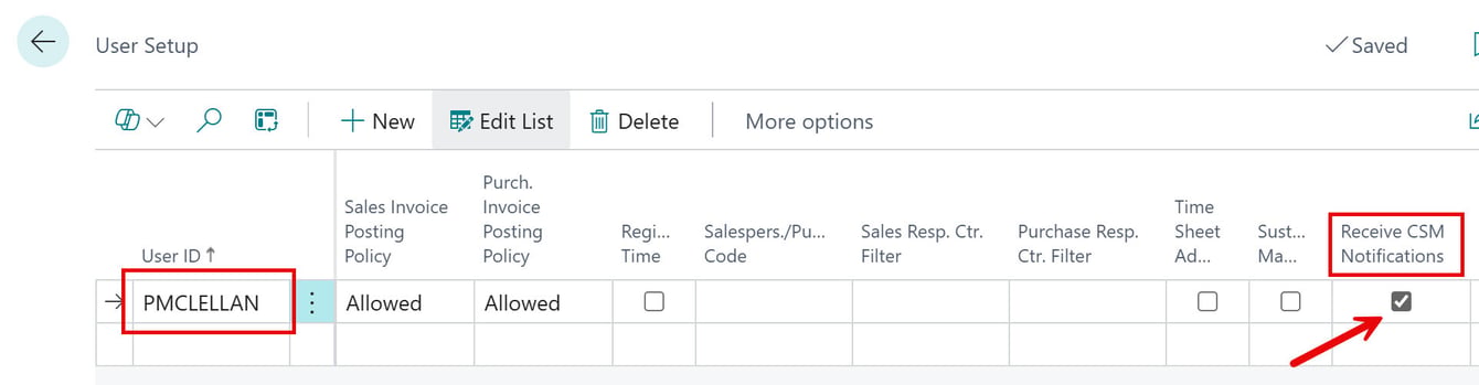CSM - Initial Setup